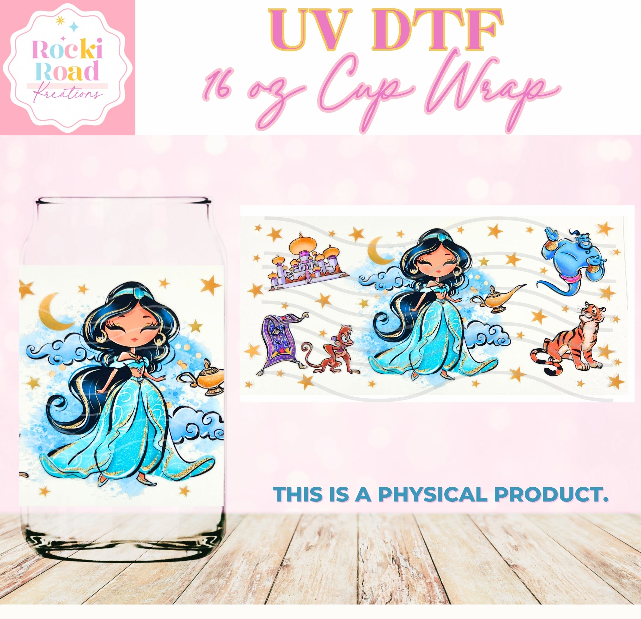 571 - Princess Genie | Cup Wrap | Rocki Road Kreations, LLC.