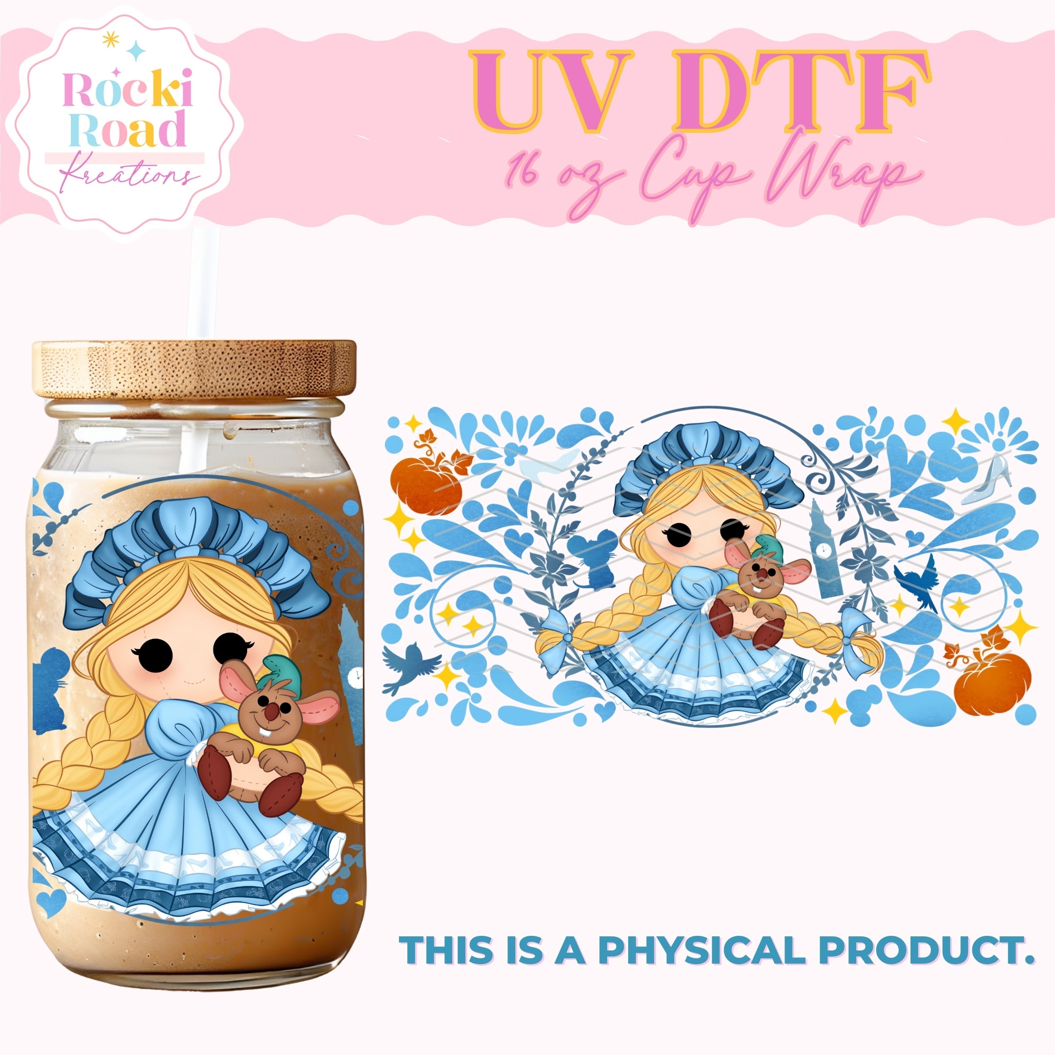 6611 -Cinderella Rag Doll | Cup Wrap | Rocki Road Kreations, LLC.